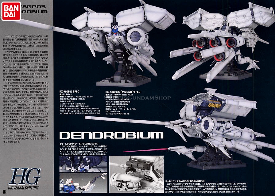 [PO]HGUC 1/144 RX-78GP03 Gundam GP03 "Dendrobium"[BANDAI] - Smileis Gundam Shop จำหน่ายโมเดลกัน ...