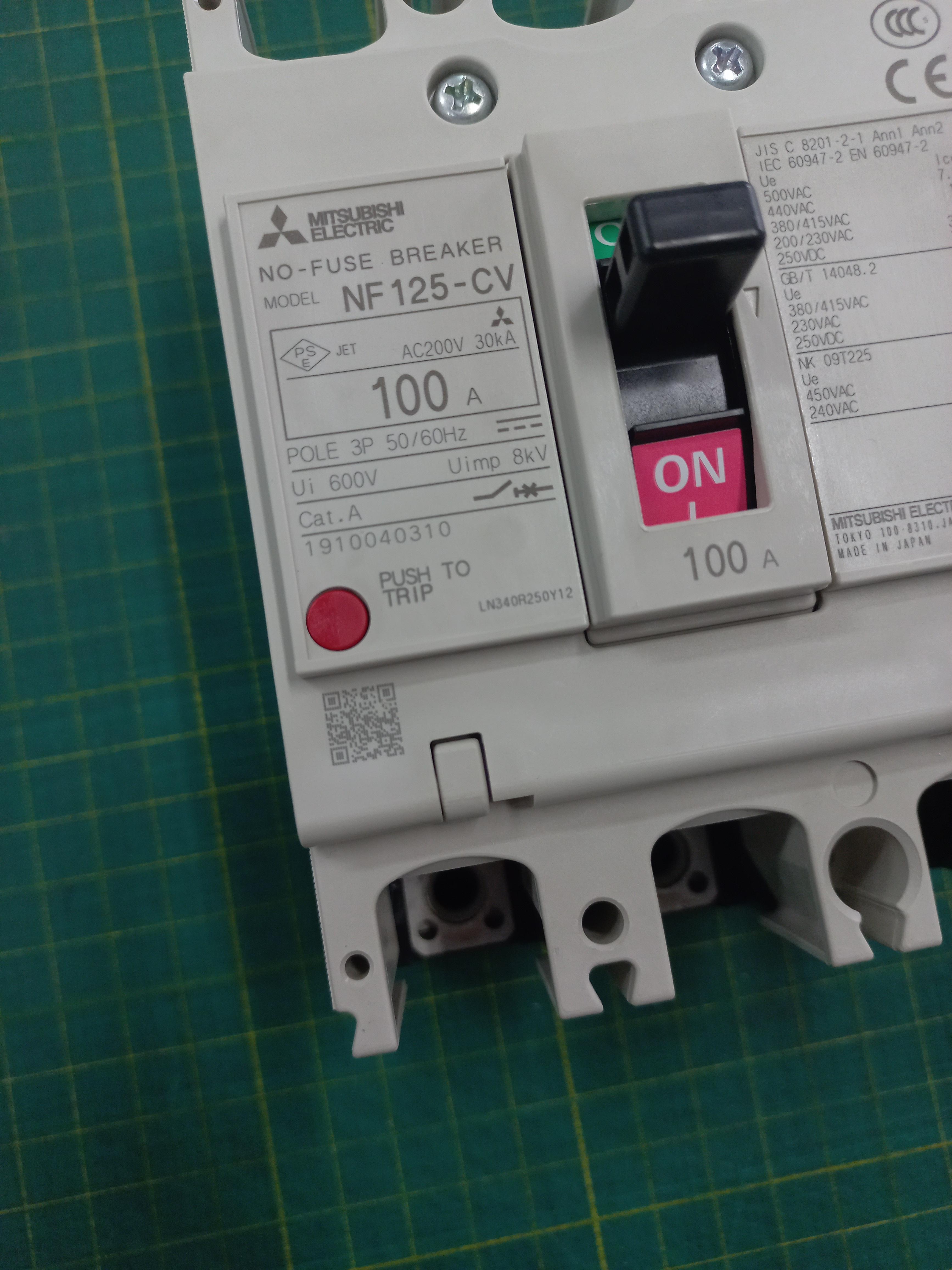 เบรกเกอร์ MITSUBISHI 100A 3P สวิตช์ตัดตอนอัตโนมัติ MCCB - NF125-CV : Inspired by LnwShop.com (v2)
