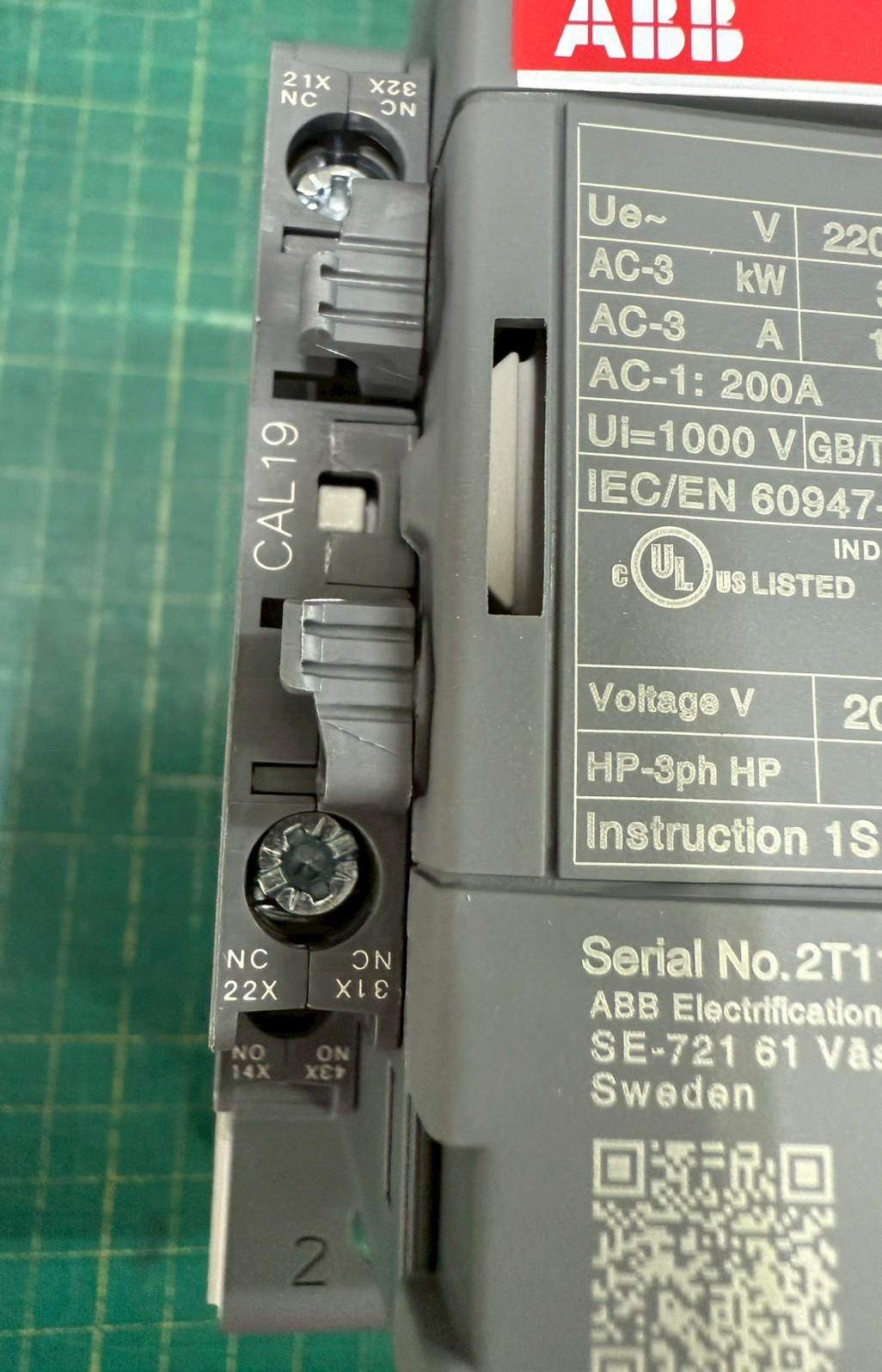 แมกเนติก AF140-30-11B-13 ABB 75kW Magnetic Contactor คอยล์ 220VAC 1 SFL447002R1311 : Inspired by ...